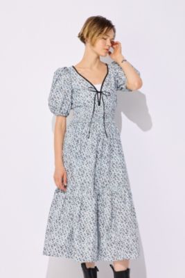 GANNI(ガニー)のPrinted Cotton Long Smock Dress通販 | mirabella（ミラベラ） | デザイナーズ ...