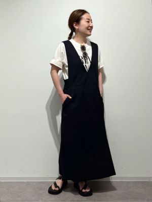 ヒューマンウーマン（human woman）/◆ドビストレッチワンピース human woman(ヒューマン ウーマン)の◇ドビストレッチワンピース通販