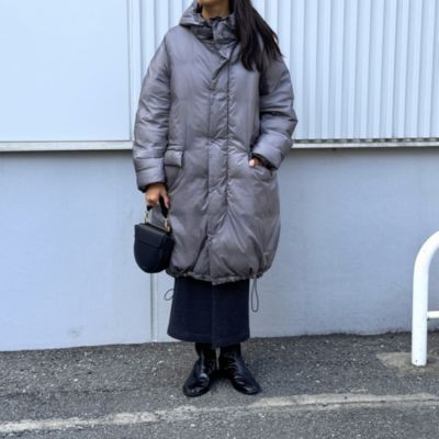 徳原文子×REMI RELIEF(徳原文子×レミ レリーフ)の【Marisol別注】超軽量ナイロンアウトドアダウンロングJKTフーディ―通販 ...