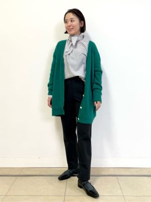 human woman(ヒューマン ウーマン)の◇ストライプボウタイブラウス通販