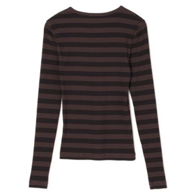 GANNI(ガニー)のSoft Cotton Stripe Rib Longsleeve通販 | 集英社HAPPY