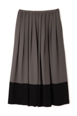 ヒューマンウーマン（HUMAN WOMAN）/◆バイカラープリーツスカート human woman(ヒューマン ウーマン)の◇バイカラープリーツスカート