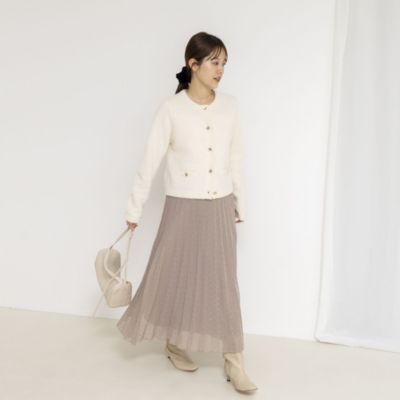 NOLLEY'S(ノーリーズ)のウォッシャブルラメカットドビープリーツ