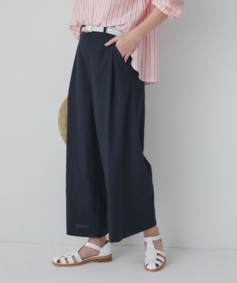 human woman(ヒューマン ウーマン)の◇PEレーヨンリネンセミワイド