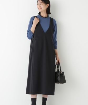 human woman(ヒューマン ウーマン)の◇ストレッチポンチVネック